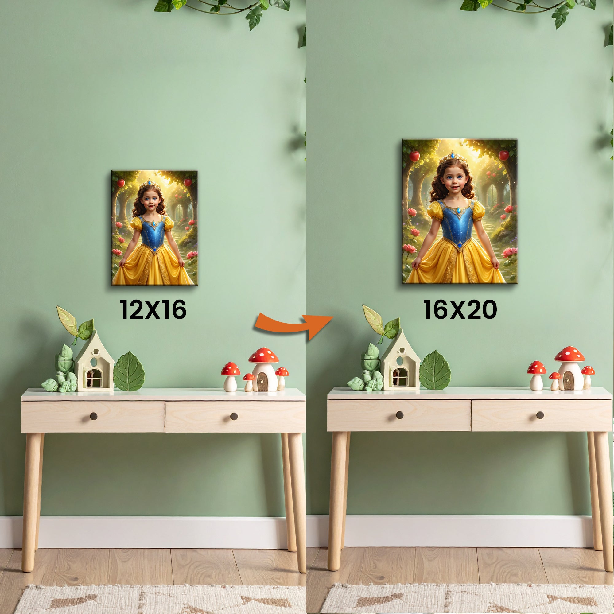 Upgrade deine 30 x 40 cm Leinwand auf eine 40 x 50 cm Leinwand. – WonderMe