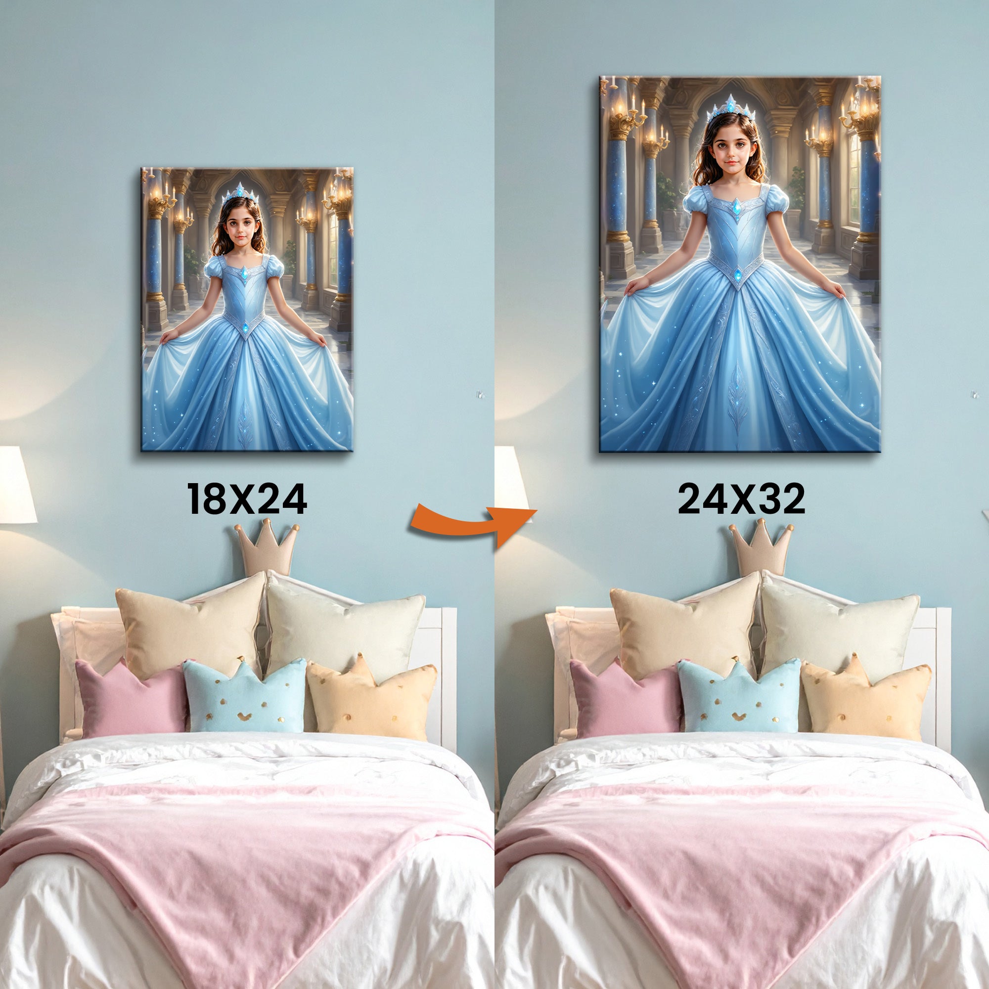 Agranda tu Lienzo de 18x24 Pulgadas a 24x32 Pulgadas – WonderMe