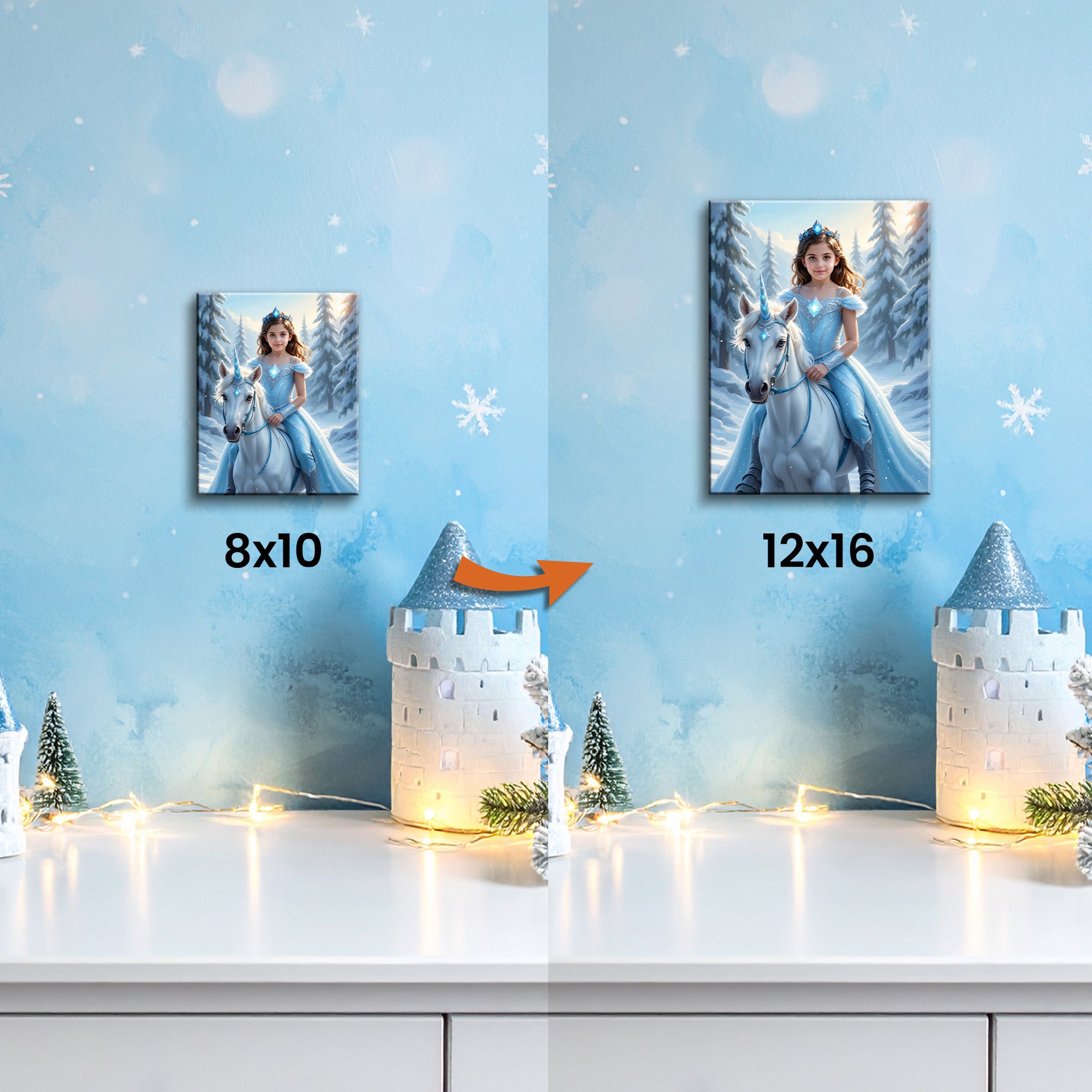 Agranda tu Lienzo de 8x10 Pulgadas a 12x16 Pulgadas – WonderMe