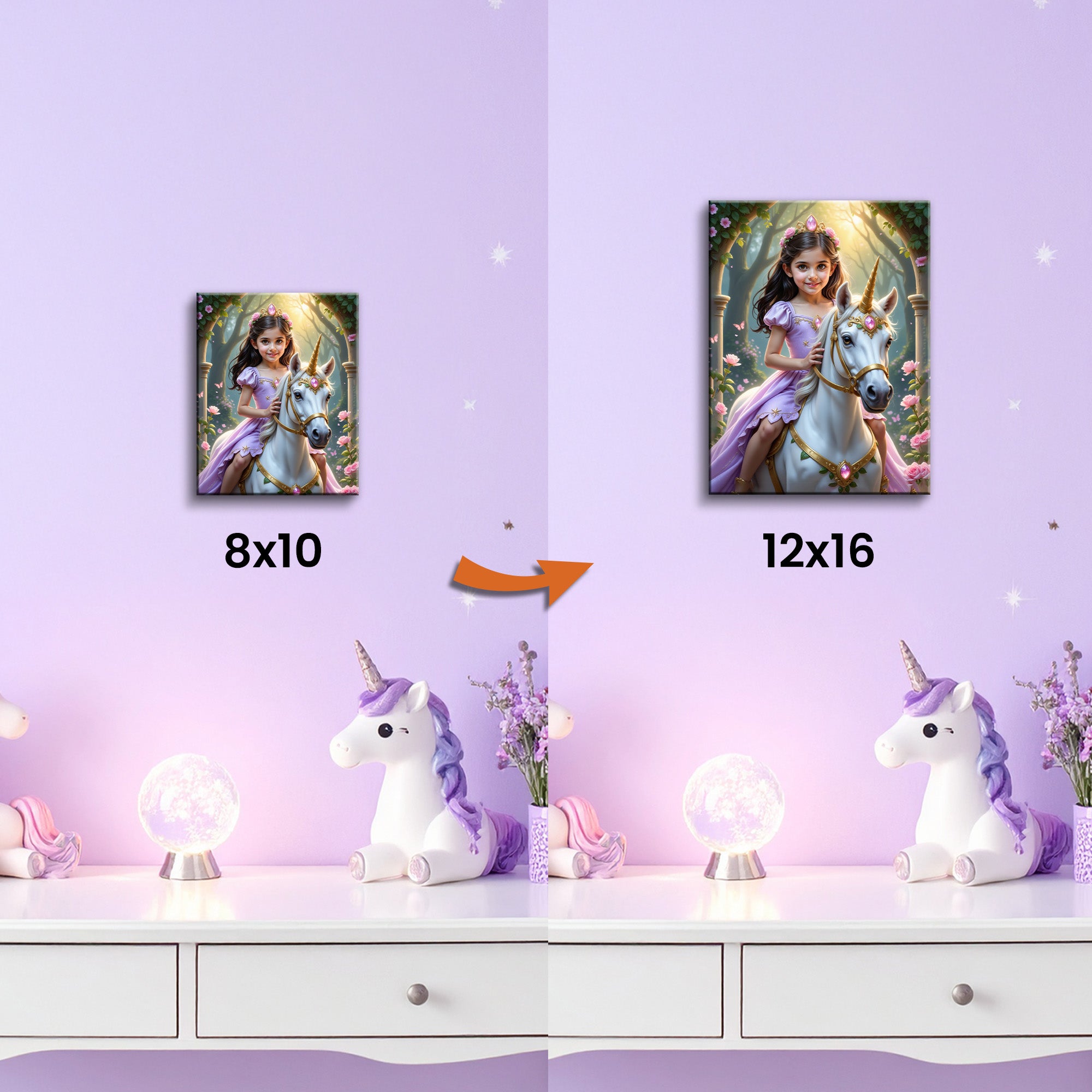 Agranda tu Lienzo de 8x10 Pulgadas a 12x16 Pulgadas – WonderMe