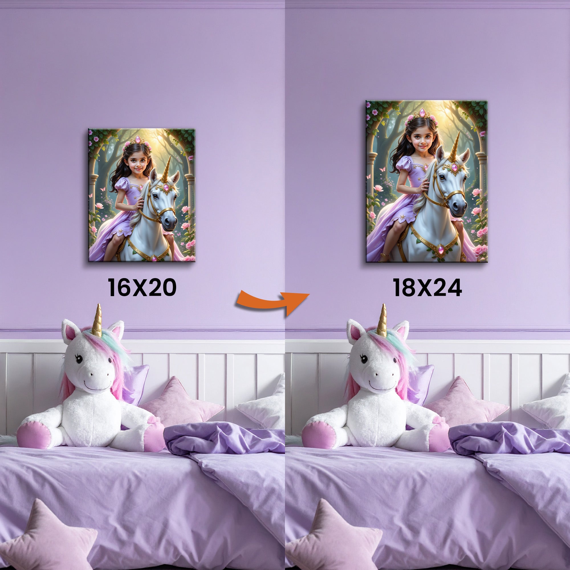 Agranda tu Lienzo de 16x20 Pulgadas a 18x24 Pulgadas – WonderMe