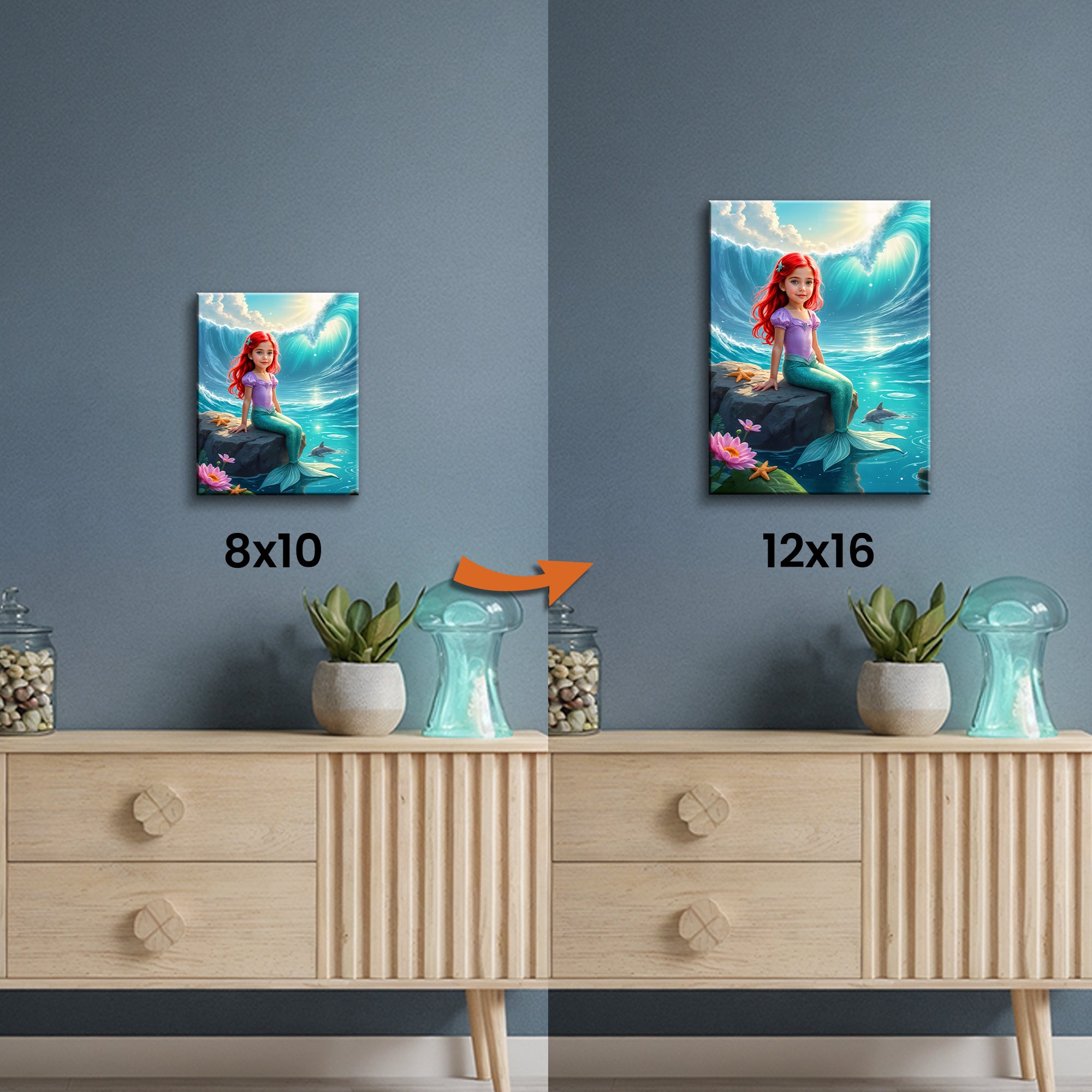 Agranda tu Lienzo de 8x10 Pulgadas a 12x16 Pulgadas – WonderMe