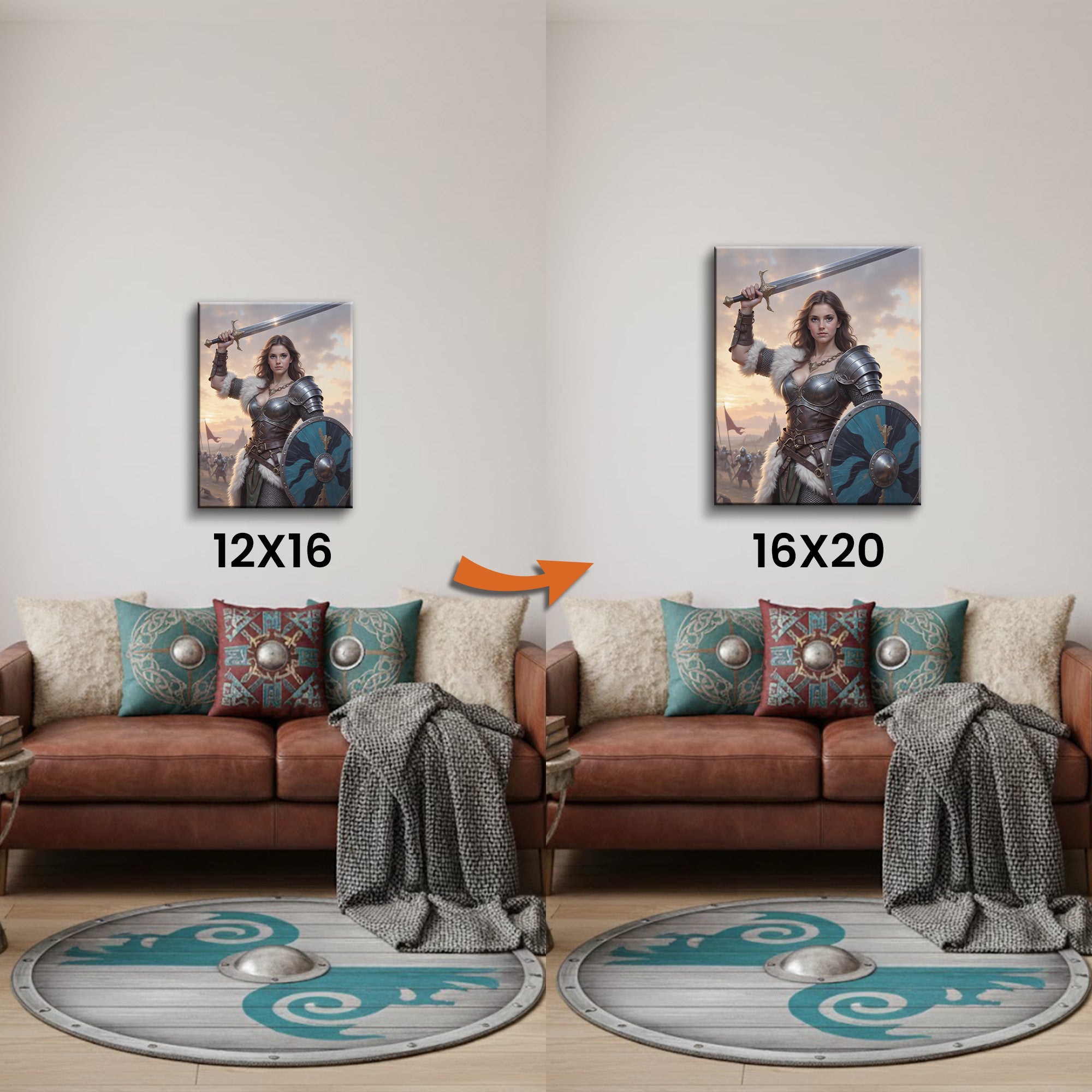 Upgrade Your 12x16 Inches 'The Nordic Empress' Canvas To 16x20 Inches ...