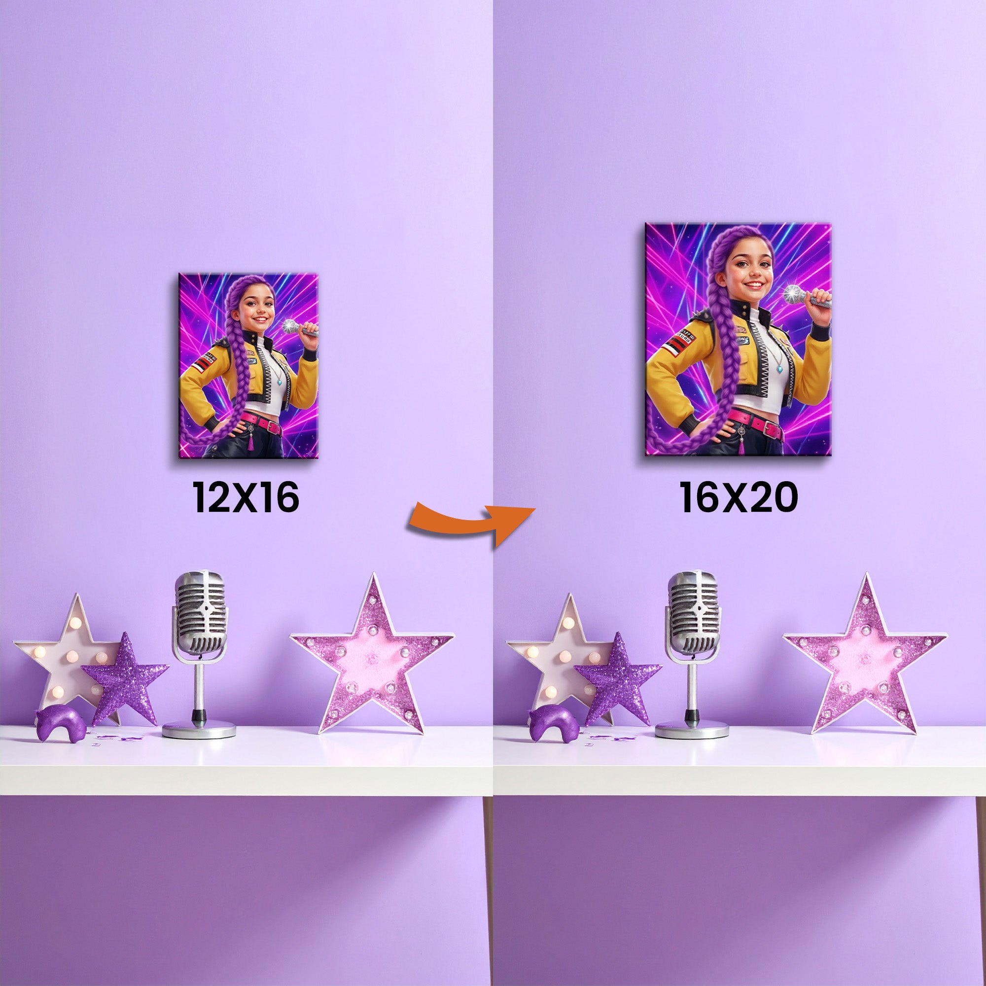 Agranda tu Lienzo de 12x16 Pulgadas a 16x20 Pulgadas – WonderMe